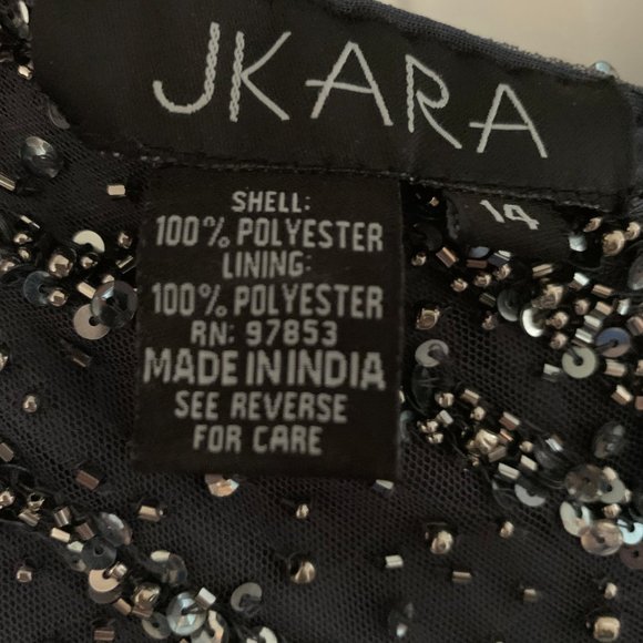Jkara | Dresses | Jkara Elegant Vneck Cap Sleeve Mob Evening Gown ...
